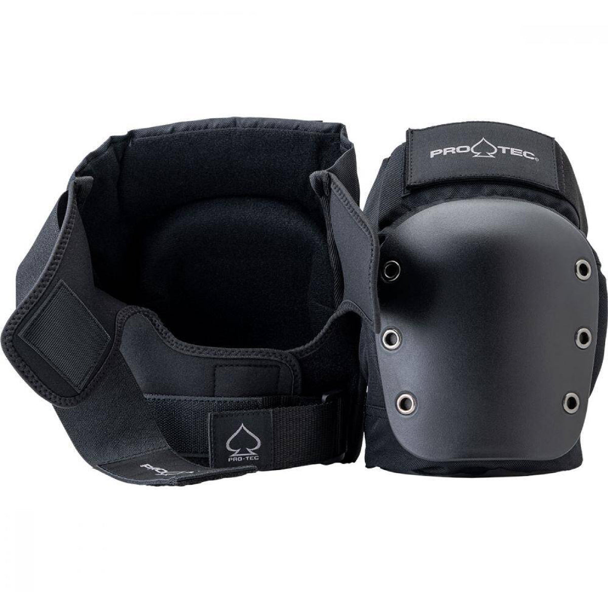 Pro Tec Knee Open Pad Black- Protecciones Skate | Life Skate Farm